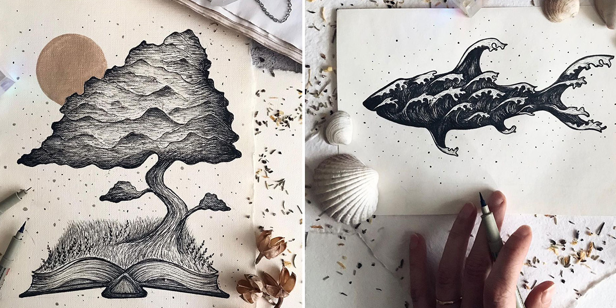Ewa Skuta: Bringing Nature to Life Through Ink and Watercolor